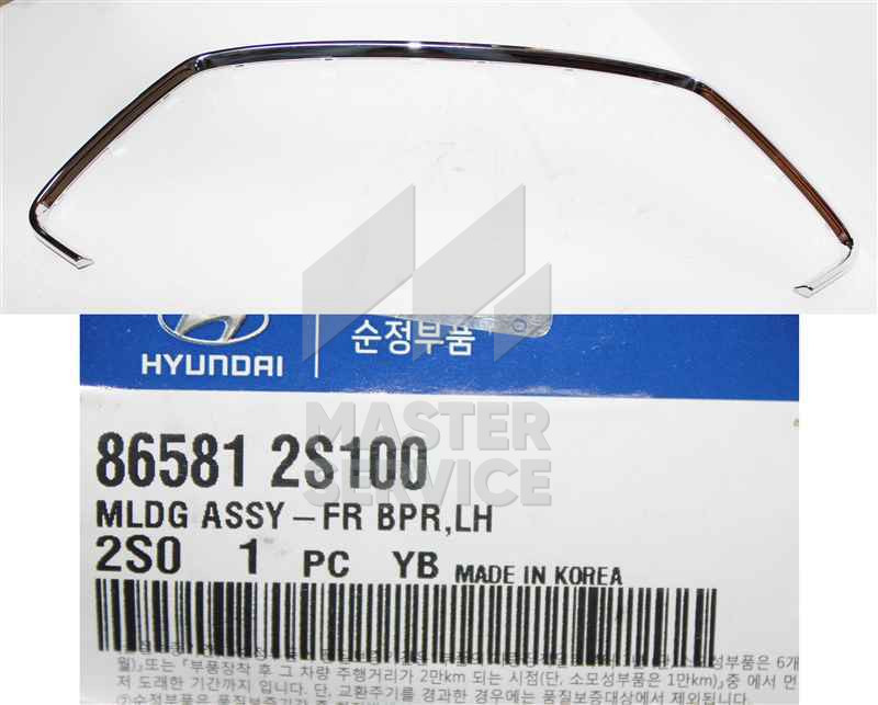 Накладка решетки радиатора хромированная Hyundai Tucson (IX35) 09-16 ...